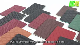 Embroidery PVC Leather