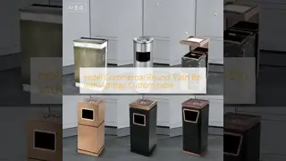Hotel Trash Can Wet Dry Separation