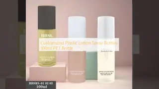China Customized Plastic Lotion Spray Bottles 30-80ml PET Bottle for sale