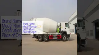 Sinotruk HOWO 12cbm Cement Mixer Truck Power