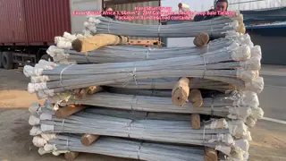 Export South Africa 3.66mm Wire daimeter + Length 2.28m Galvanized Double Loop Bale Tie Wire Package