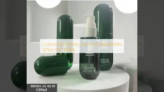 China Customized Plastic Serum Pump Bottles 120ml PET Bottle for sale