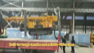 400m-Rugged Crawler Water Well Drilling Rig