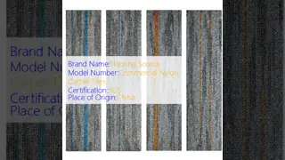 9MM Nylon Office Carpet Tiles PU Backing