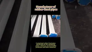 China Anti corrosion rubber lined pipe Customized Service Steel Pipe Lining Optional Material Ensuring Fluid Conveyance for sale