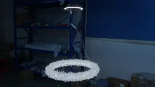 Modern Alabaster Gold Black LED Wall Light