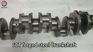 China Hi-TTS Engineering Machinery Diesel Engine Excavator Crankshaft Forged Steel 6CT8.3 3917320 3905625 3968177 3965008 for sale