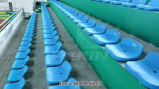 China HDPE Material Fire Proof Anti UV Plastic Stadium Seating and Fixed Seats for Indoor Outdoor Use for sale