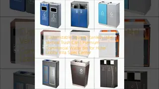 Large Plastic Trash Can with Lid