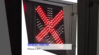 China LED Lane Control Sign with JT/T 431-2000 Quality Standard Featuring Red and Green Super Bright LED Lamps for Expressway and Tunnel Traffic Signal Light for sale