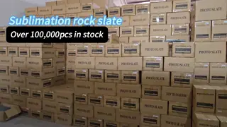 China 100,000pcs Stocking, Multiple Shapes Sublimation Rock Slate Blanks Ready to Ship, Glossy&Matte Photo Slate for Sublimation DIY Stone Crafts for Holidays for sale