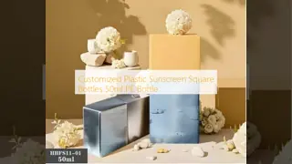 Custom 50ml PE Sunscreen Bottles With Pump
