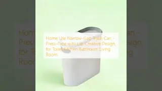 China Home Use Narrow-Gap Trash Can with Built-in Charcoal Filter 50 Liters Capacity and Ergonomic Side Handles for sale