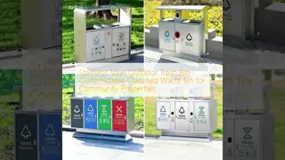 Durable Outdoor Trash Bin
