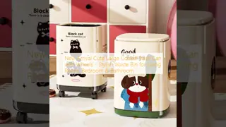 Cute Bear Trash Can for Kids