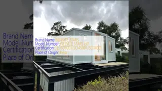 20ft Size Expandable Container House with Steel Frame Structure and 15+ Year Lifespan
