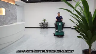 China 24Gal Industrial Ride On Floor Sweeper Sit On Floor Scrubber for airport for sale