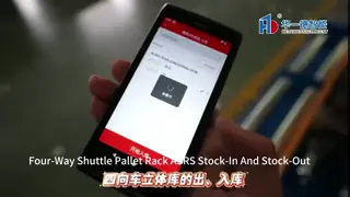 Four-Way Shuttle Pallet Rack ASRS  Stock-In And Stock-Out