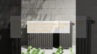 Durable Outdoor Garbage Bin