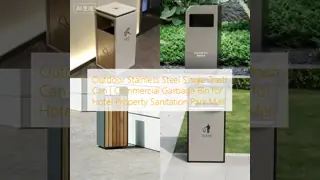 Industrial Trash Can with Lid