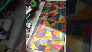 China Customized Handmade Cut High Durability Artistic Mosaic Ceramic Tile Handprinted Custom Art Wall Mosaic Ceramic Tiles for Home Hotel Commercial Decoration for sale