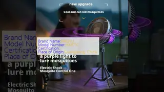 Outdoor Mosquito Killer Fan Cools & Repels