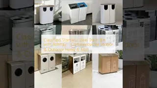 Eco Stainless Steel Trash Bins