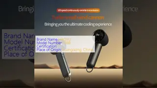 China Lightweight 2000mAh Battery Mini Portable Fan Flashlight Features for Personal Cooling for sale