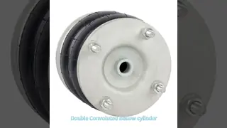 China Dunlop 6''X2 Bellow Industrial Air Springs Double Convoluted G1/8 Air Fittings M10 M8 Bolts Textile Looms for sale