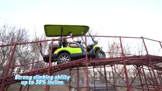 Florescence Golf Cart Uphill Test