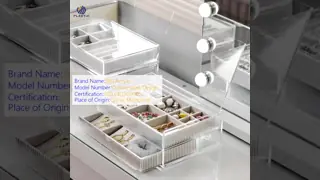 Stackable Acrylic Box Storage for Customizable Jewelry Storage Box