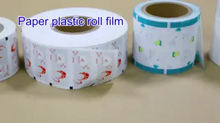 Paper Plastic Composite Roll Film Eco-Friendly Bulk for Packaging Brands