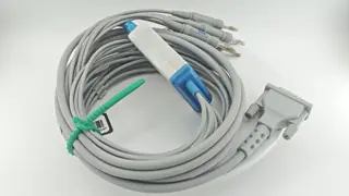 China Compatible NihonKohden DB15 pin EKG Cable Banana AHA for sale