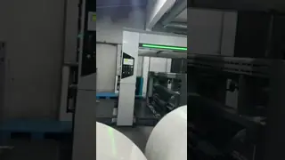 flexo printing machine with non stop rewinder and unwinder