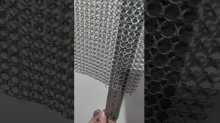 China Chain Braid Ring, Chainmail Curtain, Ring Metal Curtain For Building Exterior And Interior Decoration for sale