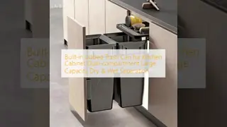 Large Transparent Trash Can for Home