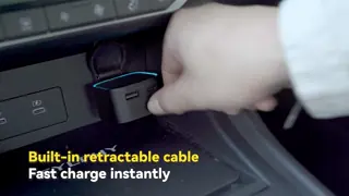 ESSAGER 45W Fast Car Charger Retractable Cable