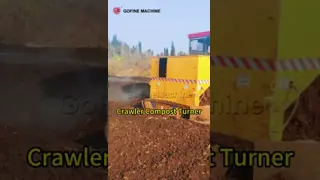 crawler compost turner organic fertilizer making machine