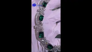 Lab-Grown Emerald Green Sapphire Necklace – Elegant Synthetic Sapphire Jewelry