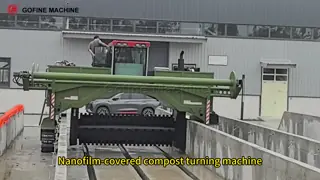 Film-covered aerobic fermentation composting machine