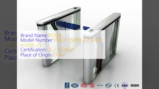 China Pedestrian Intelligent Security Drop Arm Turnstile Access Control with LED Indicator of CE approved for sale