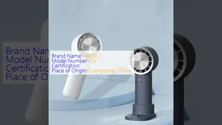 Portable Spray Fan 2000mAh USB Rechargeable Cooling