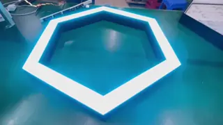 LED Linear Hexagon Pendant Light