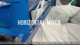 Chemical Raw Materials Powdered Potassium Chloride Horizontal Ribbon Mixer