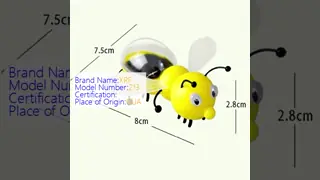 China Hot Sale Plastic Bee Toys Insects New Energy Solar Panel Safety Solar Toys Bee Vibration Toys for Children for sale