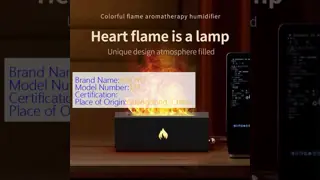 Flame Aroma Diffuser Cool Mist Humidifier