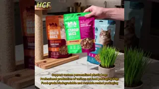 Cat food packaging bag