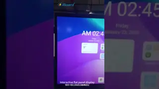 Interactive flat panel testing LCD