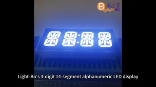 Custom Ultra White 4 Digit 10.2mm 14 Segment LED Display common anode for home appliances