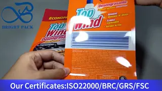Cleaning agent packaging bag